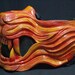 Fiery Wolf Oni Berserk Menpo Mask Samurai Fenrir - Etsy