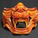 Fiery Wolf Oni Berserk Menpo Mask Samurai Fenrir - Etsy