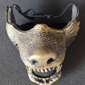 Mask Gold Bear - Etsy