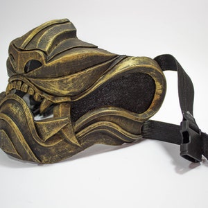 Lion Oni Mask Half Face Samurai Armor - Etsy