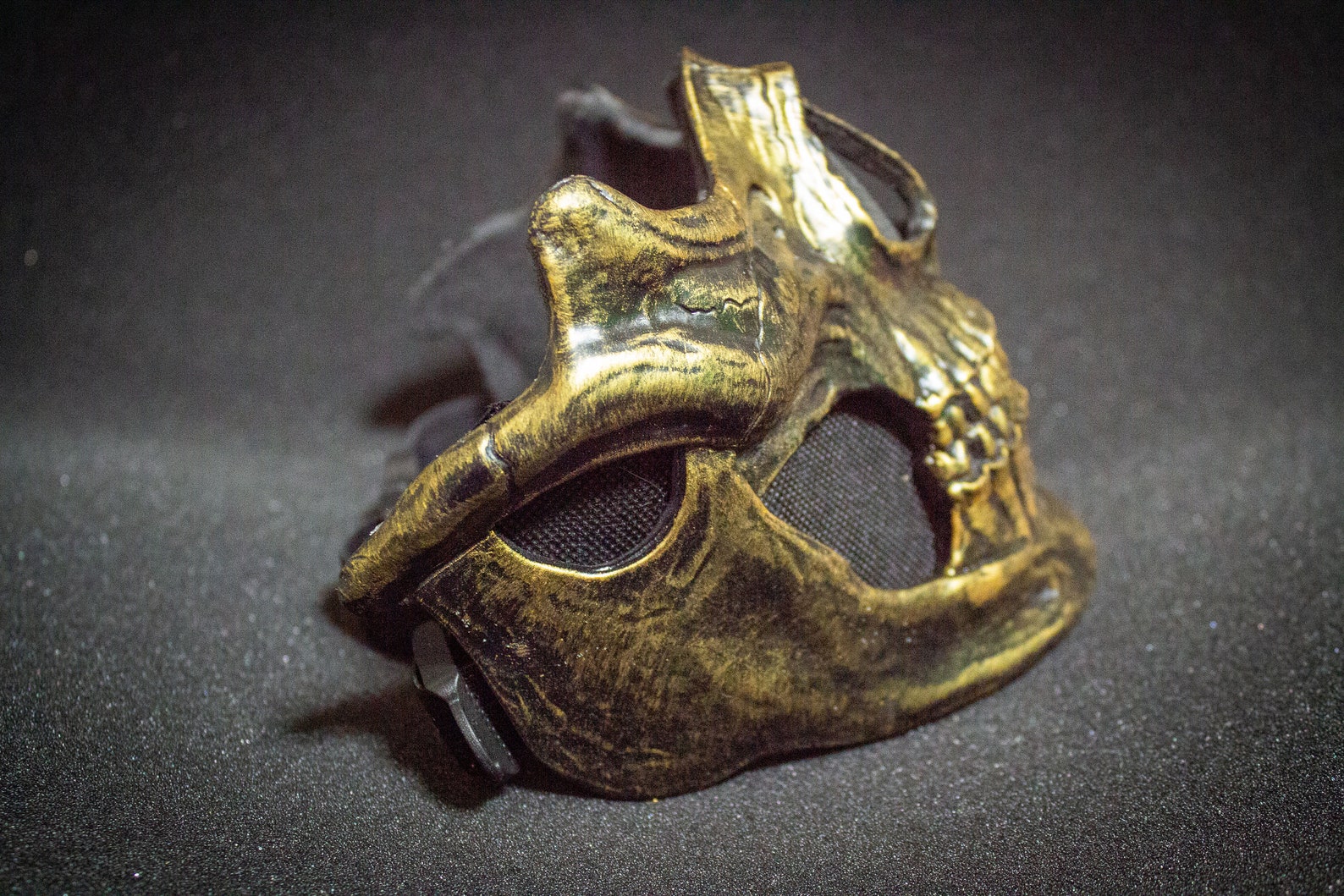 Gold Mask Human Skull Half Skull Mask - Etsy