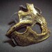 Gold Mask Human Skull Half Skull Mask - Etsy