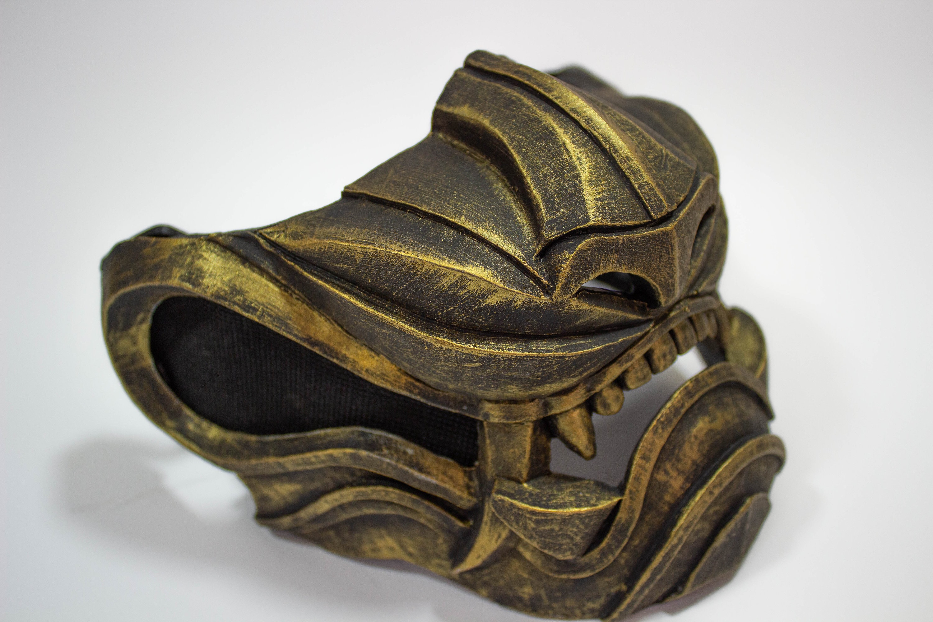 Lion Oni Mask Half Face Samurai Armor | Etsy