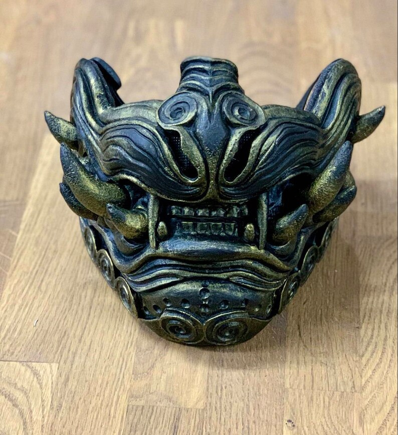 VINTAGE Mask Lion Mask Samurai Mask Samurai Armor Cosplay - Etsy