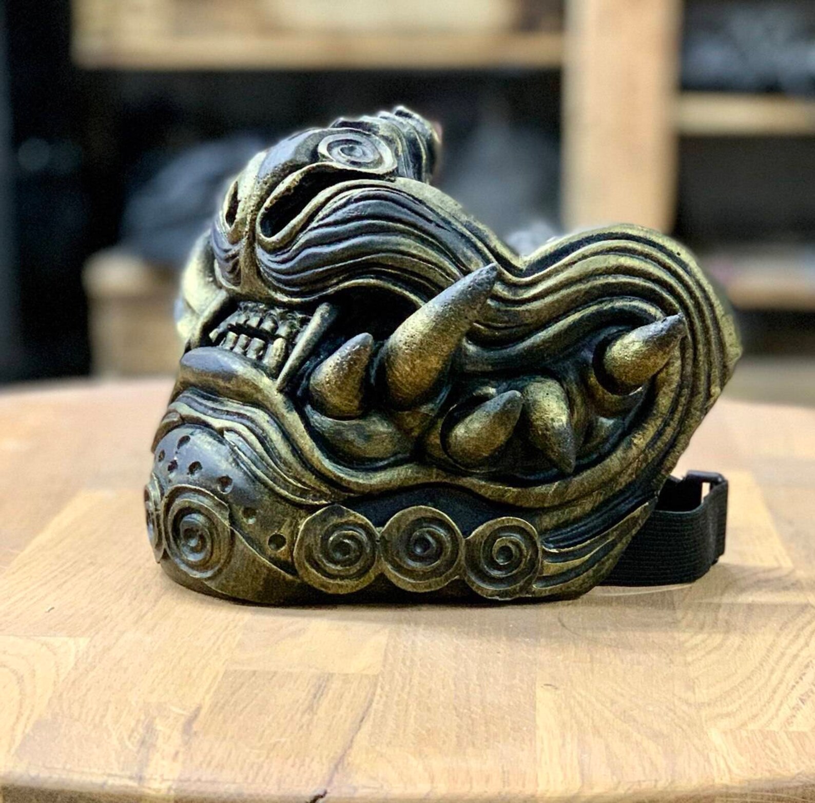 VINTAGE Mask Lion Mask Samurai Mask Samurai Armor Cosplay - Etsy