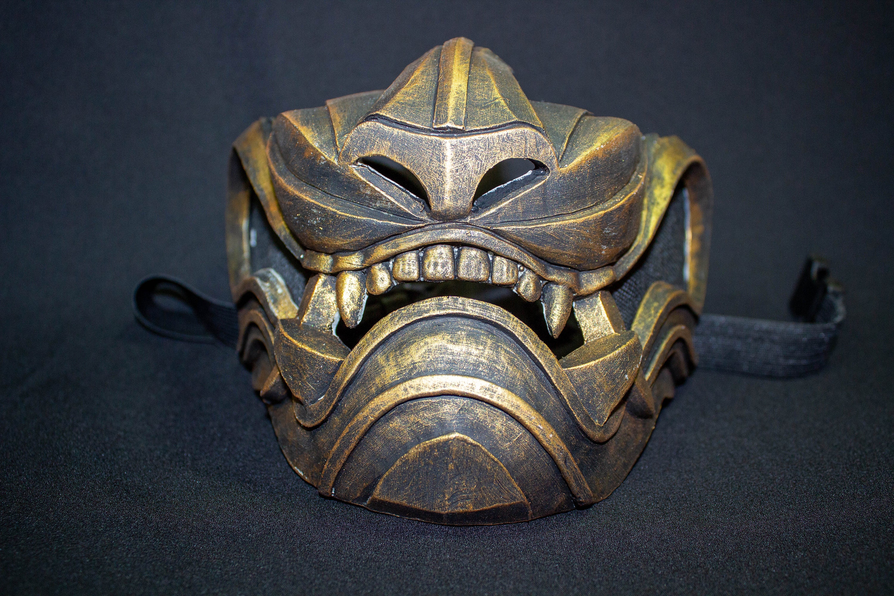 Lion Oni Mask Half Face Samurai Armor - Etsy Australia