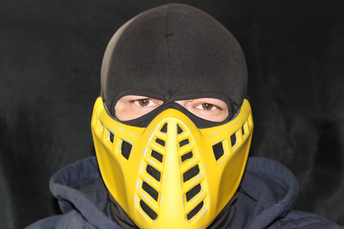 MK11 Scorpion Mask Mortal Kombat Classic for Cosplay - Etsy