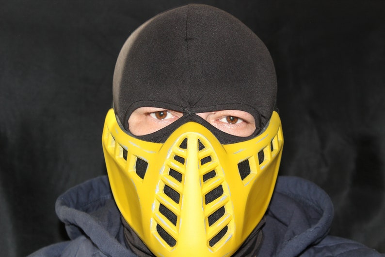 MK11 Scorpion Mask Mortal Kombat Classic for Cosplay - Etsy