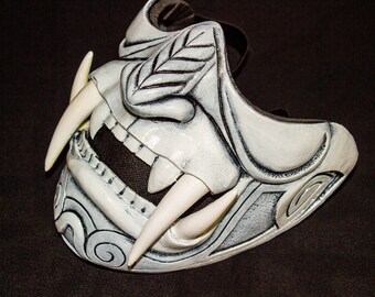 Half Face Gold Demon Assassin Ronin Samurai Mask Cool Baddass | Etsy