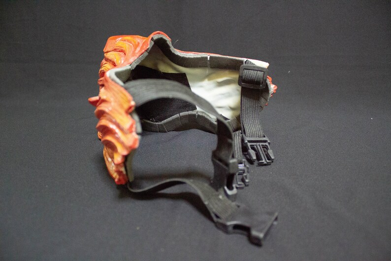 Fiery Wolf Oni Berserk Menpo Mask Samurai Fenrir - Etsy