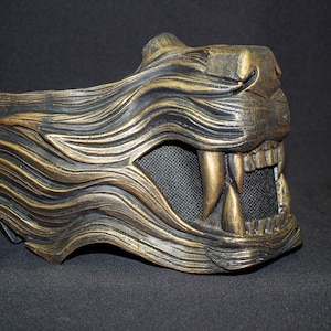 Wolf Oni Berserker Mask - Samurai Fenrir Menpo Armor - Handcrafted ...