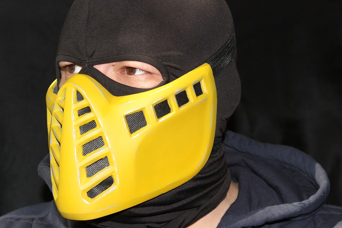 MK11 Scorpion Mask Mortal Kombat Classic for Cosplay - Etsy