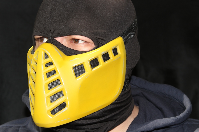 MK11 Scorpion Mask Mortal Kombat Classic for Cosplay - Etsy