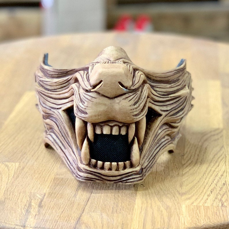Bone Wolf Mask Samurai - Etsy