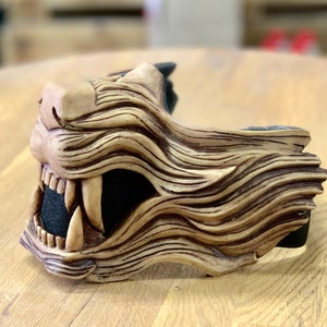 Bone Wolf Mask Samurai - Etsy