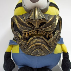 Lion Oni Mask Half Face Samurai Armor - Etsy