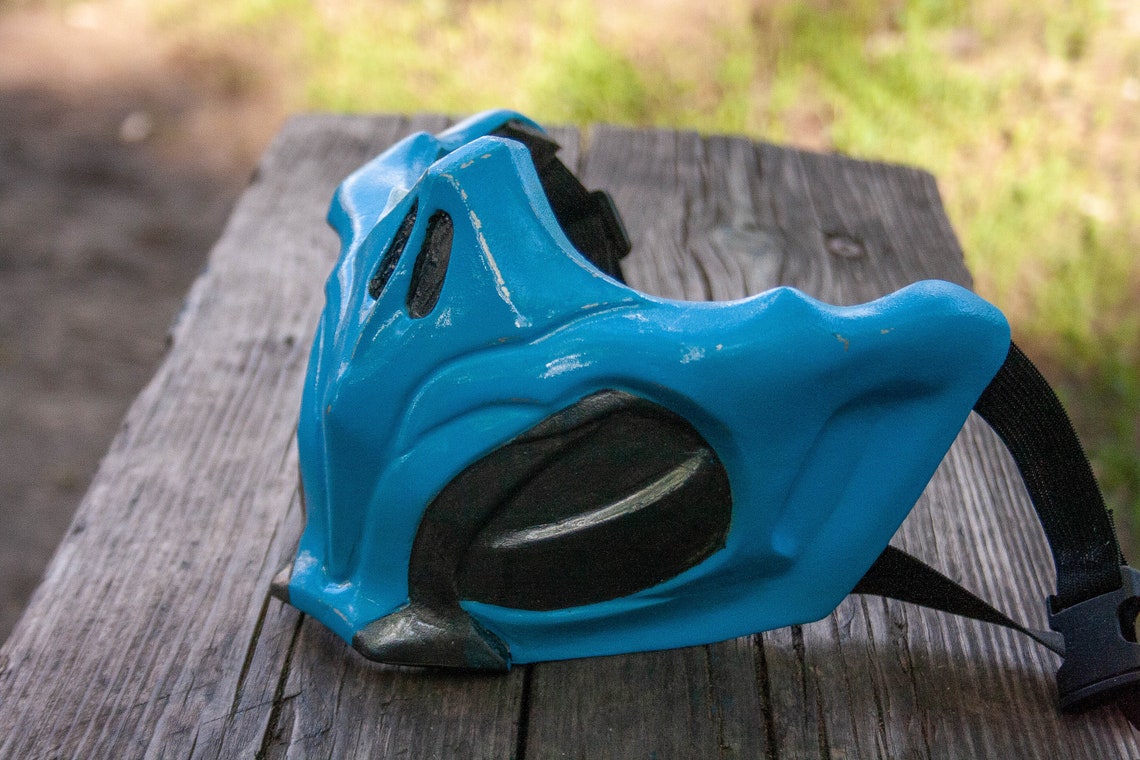 Scorpion Mask Sub-zero From Mortal Kombat 11 Fiery Grandmaster | Etsy