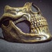 Gold Mask Human Skull Half Skull Mask - Etsy
