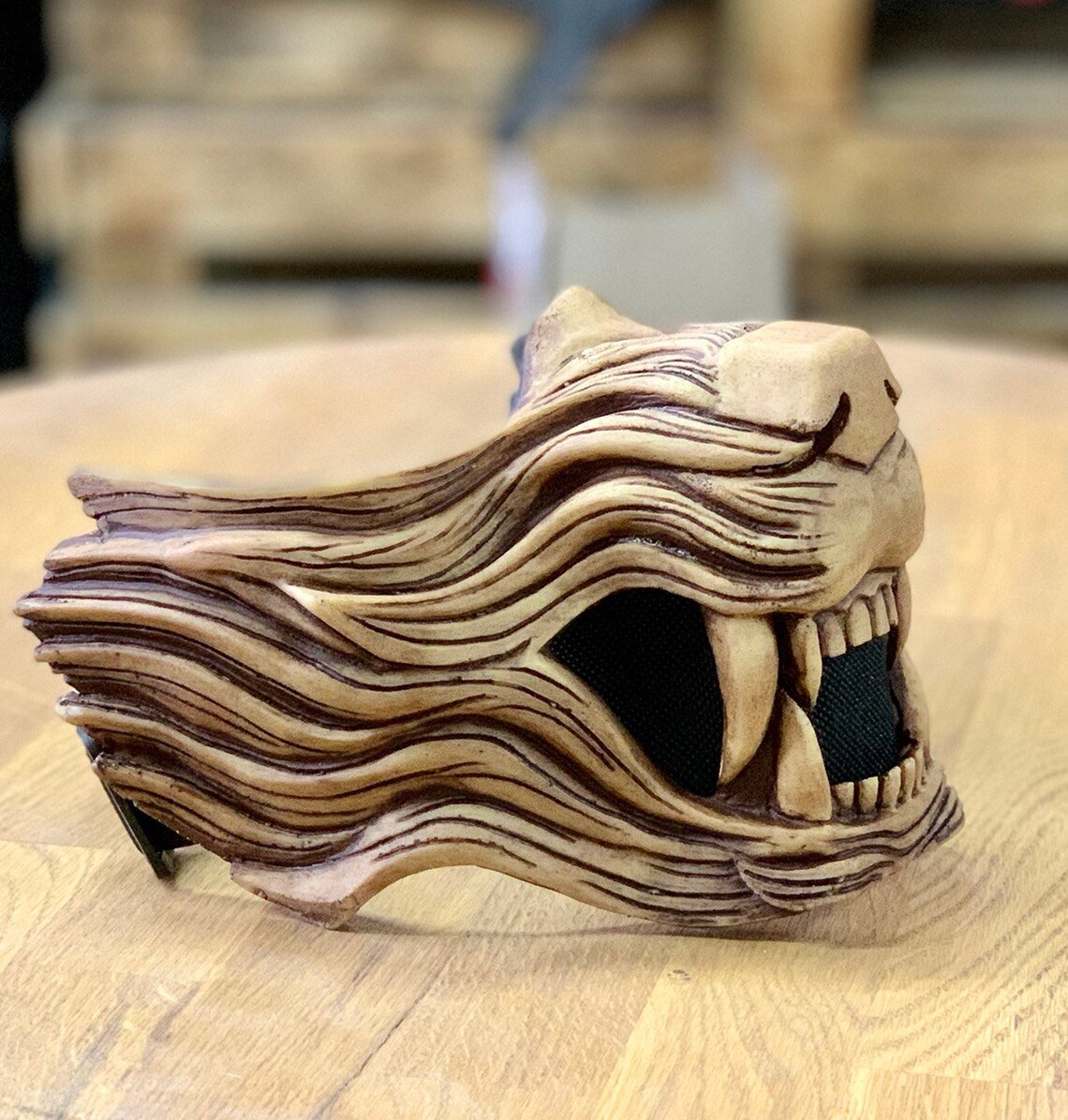 Bone Wolf Mask Samurai - Etsy