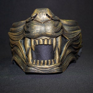 Wolf Oni Berserker Mask - Samurai Fenrir Menpo Armor - Handcrafted ...