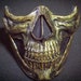 Gold Mask Human Skull Half Skull Mask - Etsy