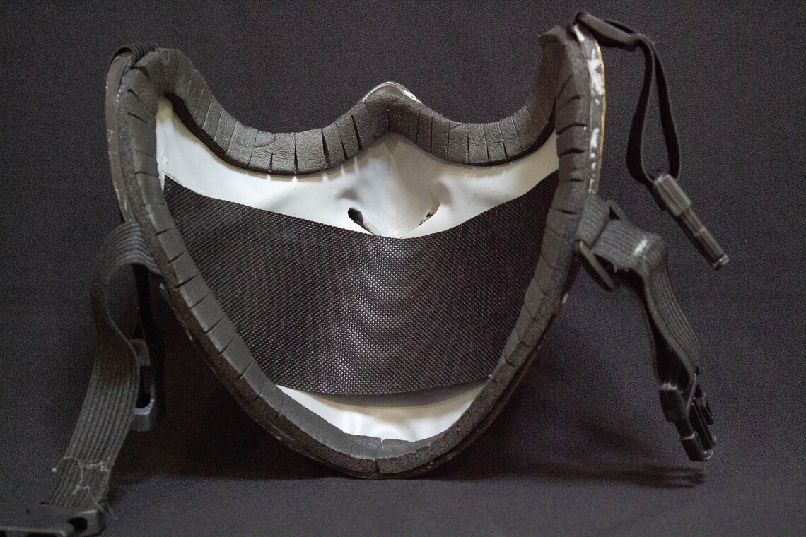 Half Face Graphite Demon Assassin Ronin Samurai Mask Cool | Etsy