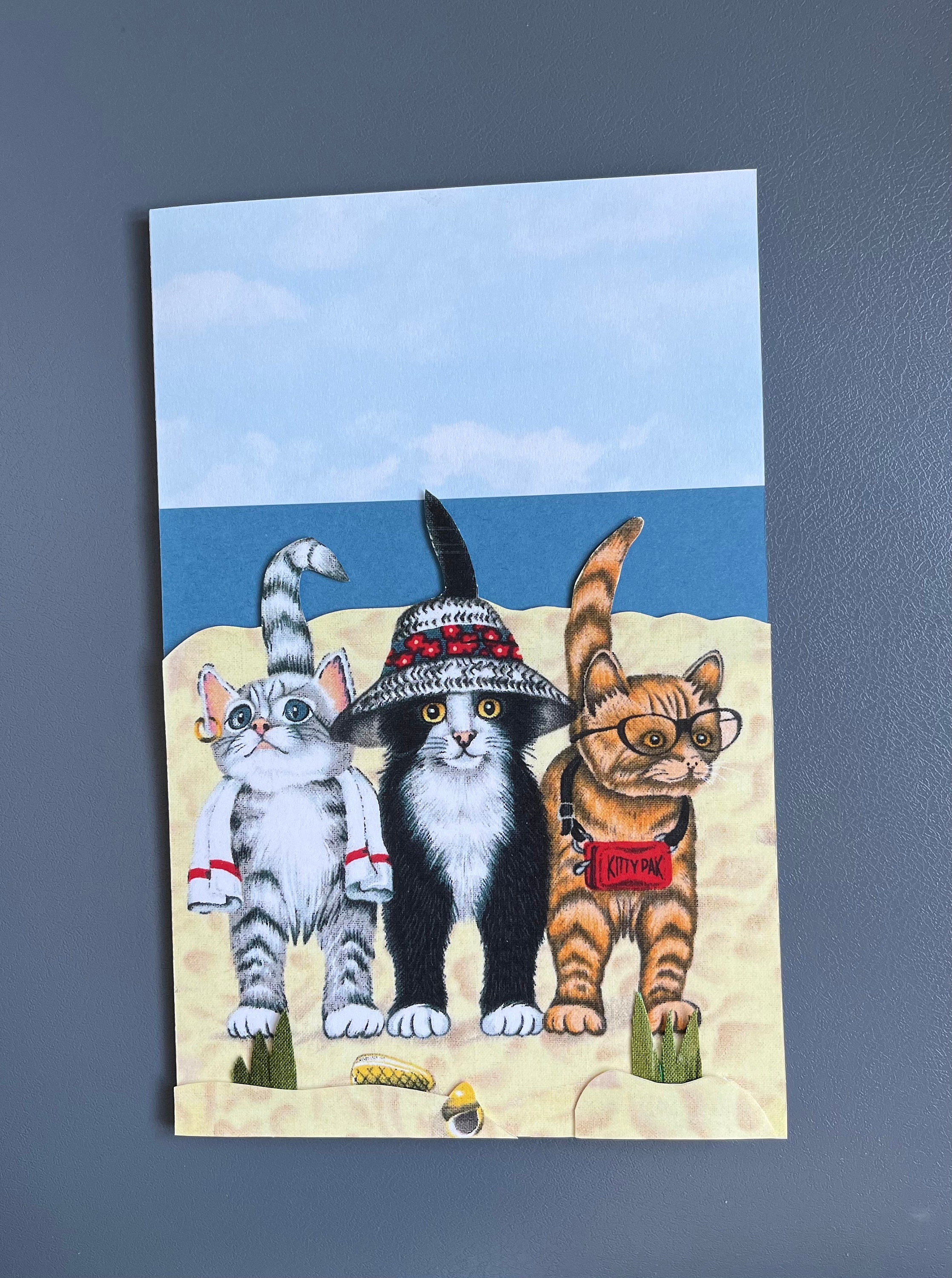 CATS on Beach CARDS Blank Inside See Item Details - Etsy