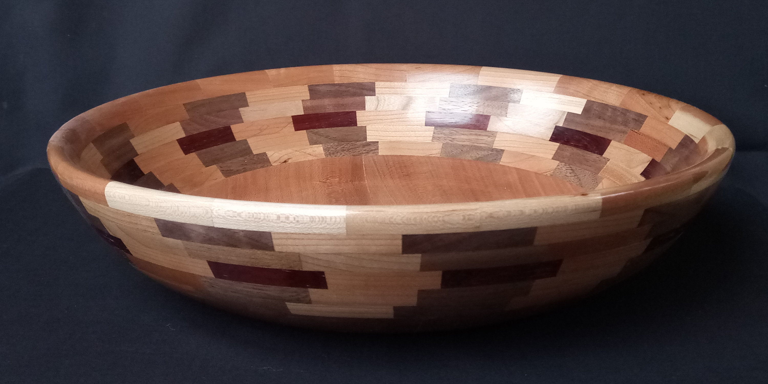 Wood Bowl: Pine Tree Design Hand Turned Segmented Made of - Etsy