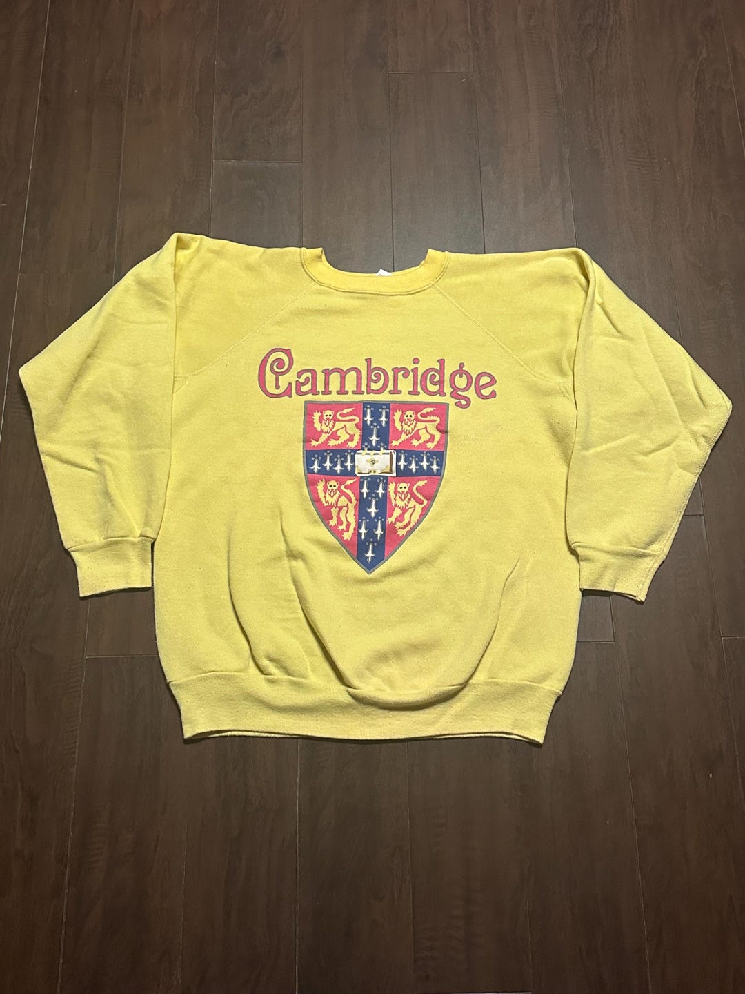 Vintage 1970s Cambridge University Shield Collegiate Crewneck ...