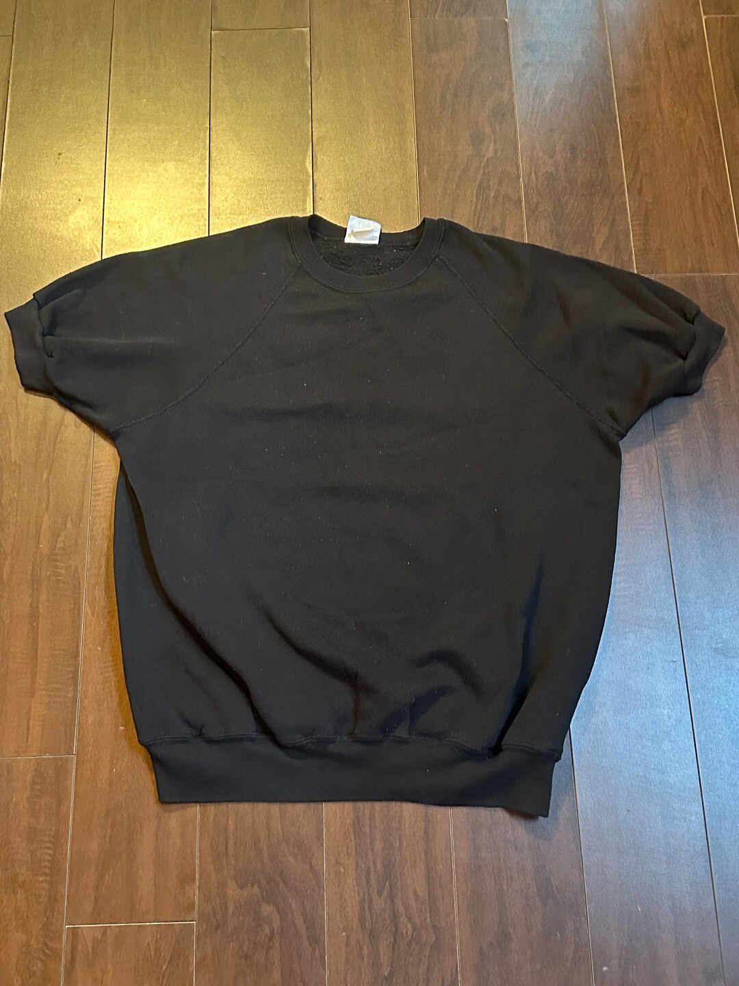 Vintage 1990s Lee Blank Black Short Sleeve Crewneck Sweatshirt - Etsy