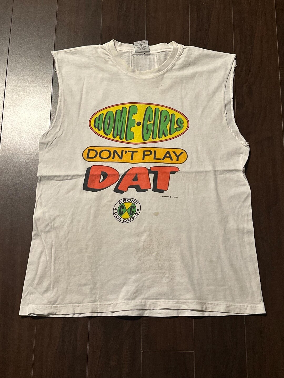 Vintage 1990s Cross Colours Home Girls Don’t Play That Tank Top T Shirt ...
