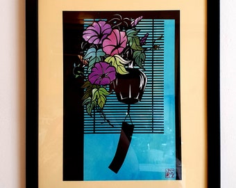 Paper Cut Artwork , Large Hand Cut Paper Art One Summer Evening ...