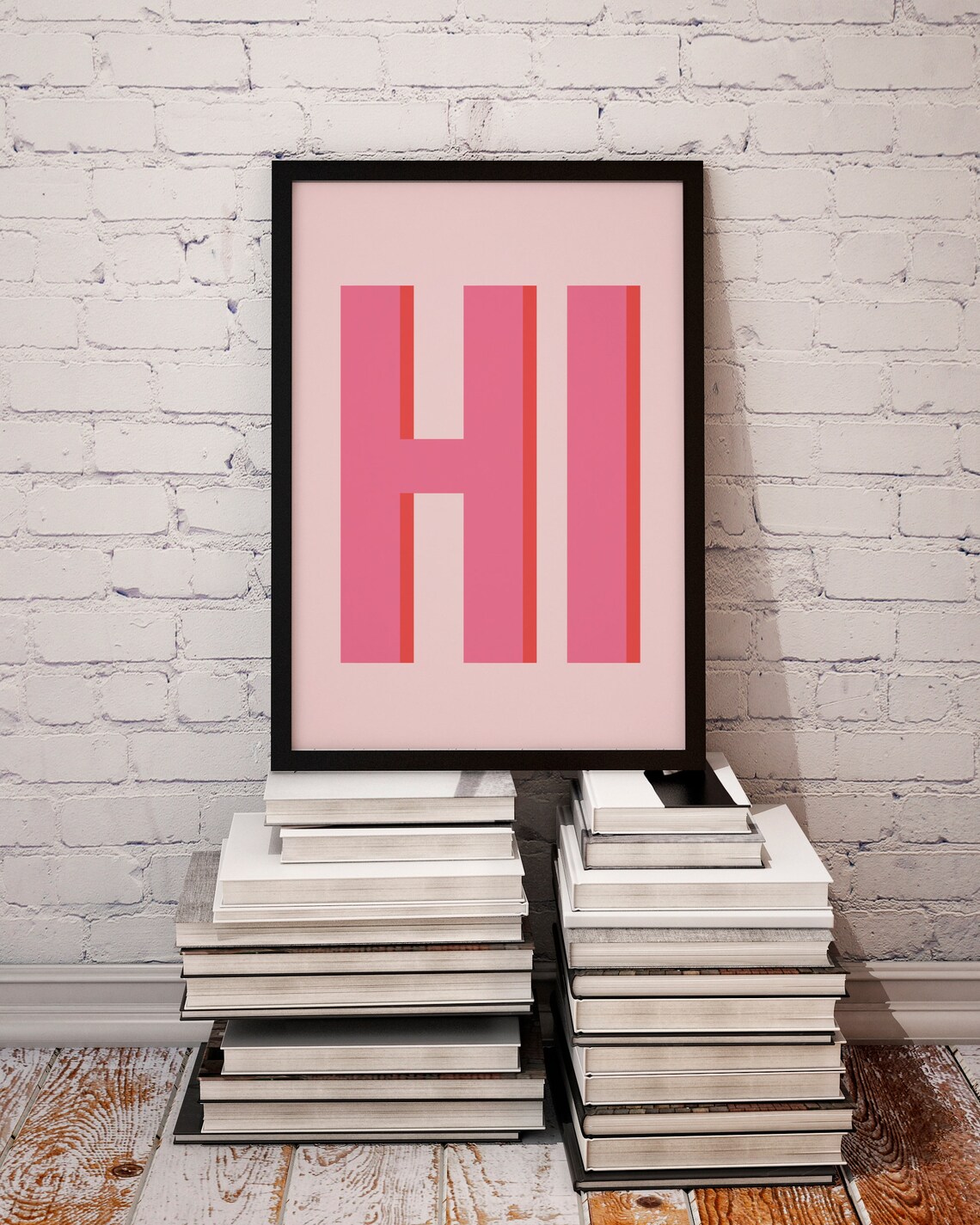 Hi Colourful Quote Hi Print Hi Poster Hi Colourful | Etsy