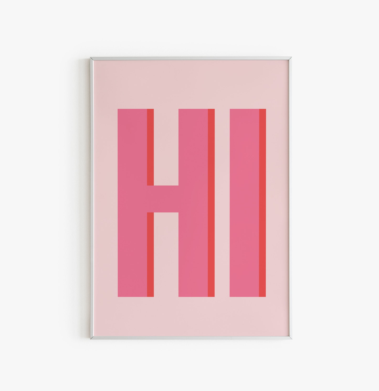 Hi Colourful Quote Hi Print Hi Poster Hi Colourful | Etsy