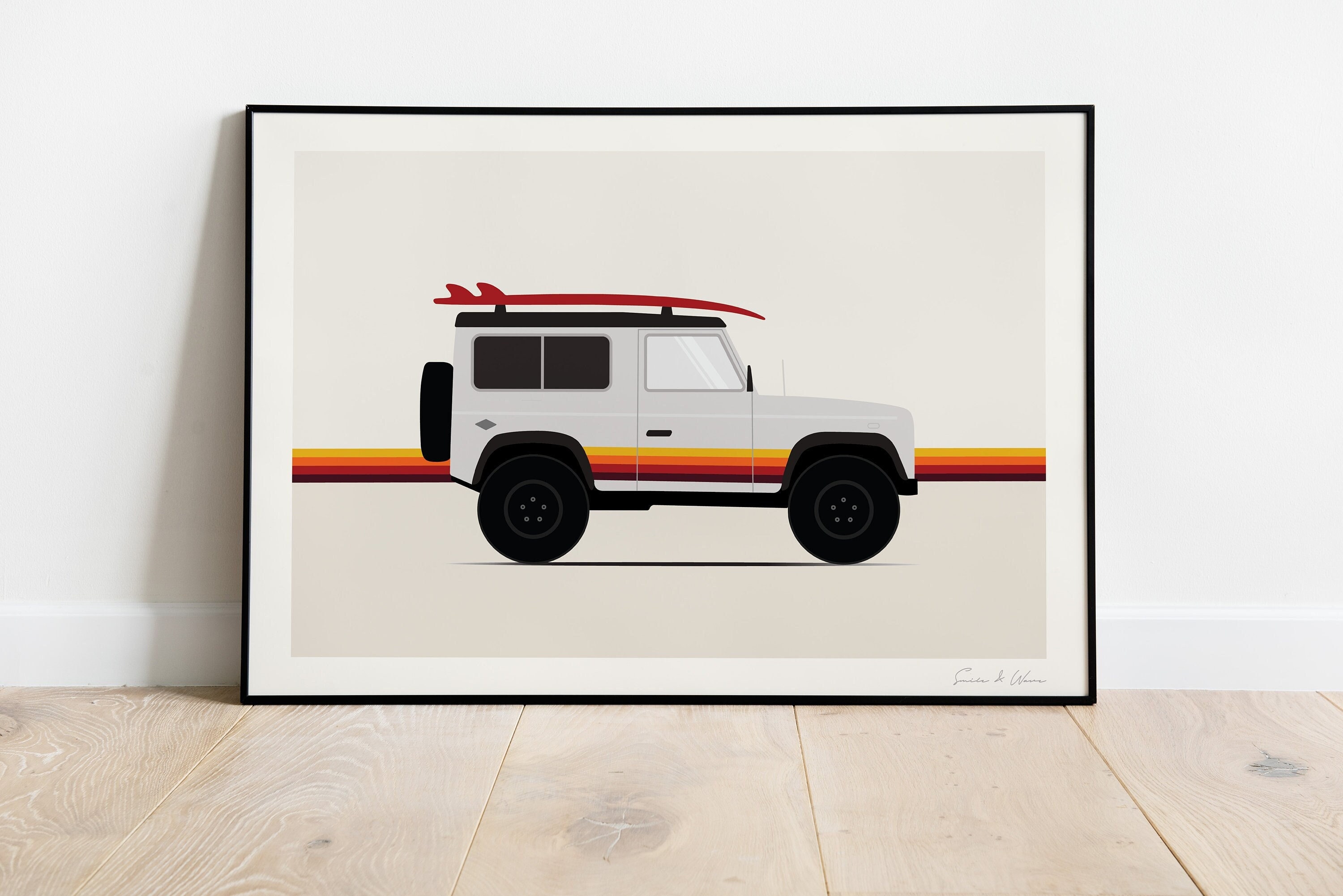 Land Rover Defender Art Digital Download, Surf Poster, Travel Print ...