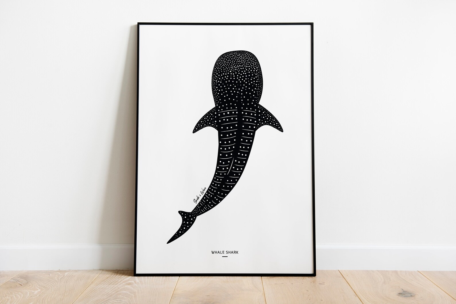 Ocean Art Digital Download, Printable Poster, Eagle Ray, Whale Shark ...