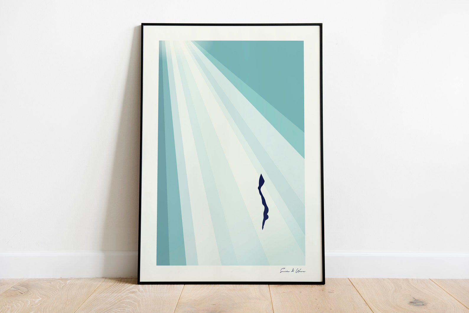 Freediving Art Print, Freedive Poster, Ocean Print, Sea Poster ...