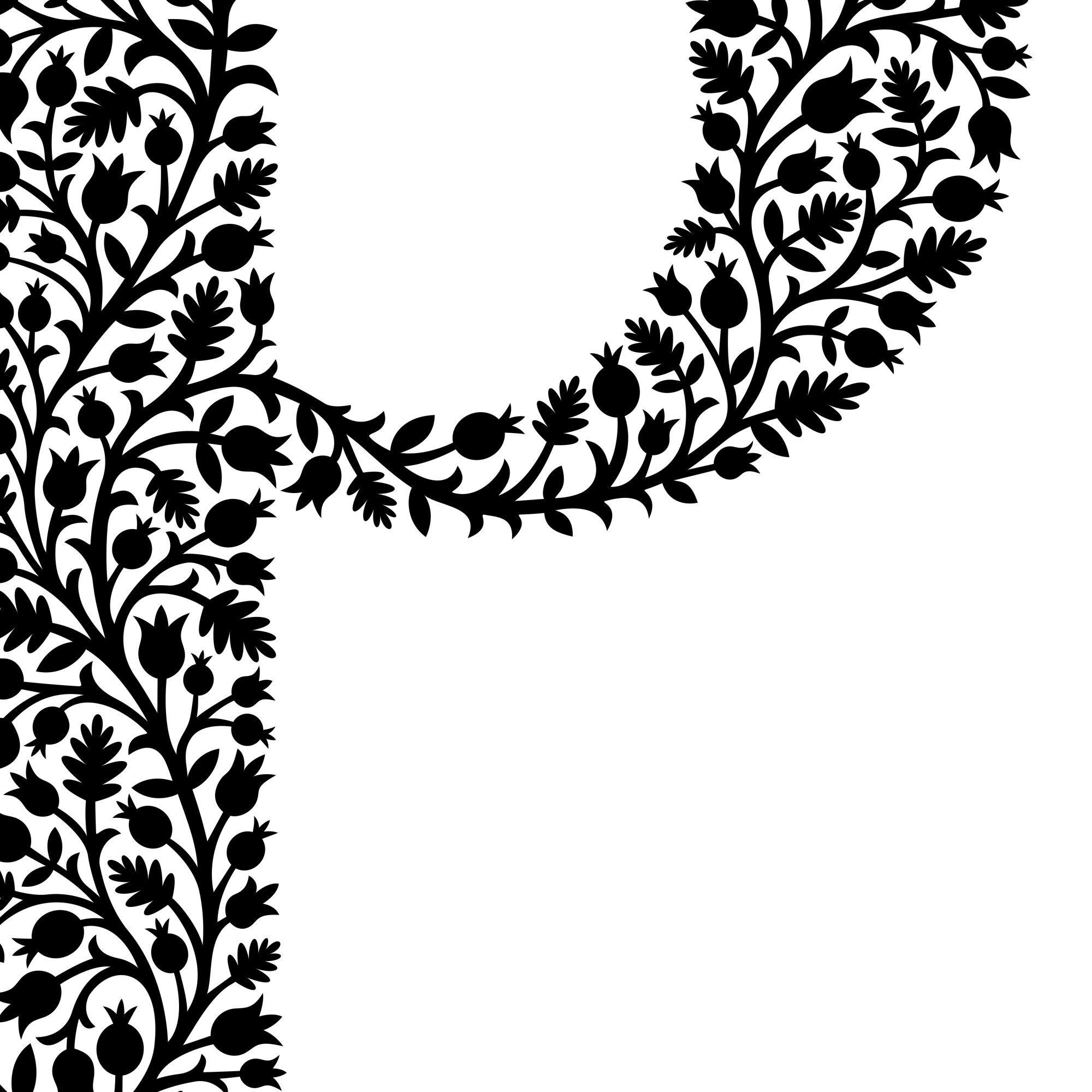 Letter P / ornamental initial / decorative letter / wall decor | Etsy