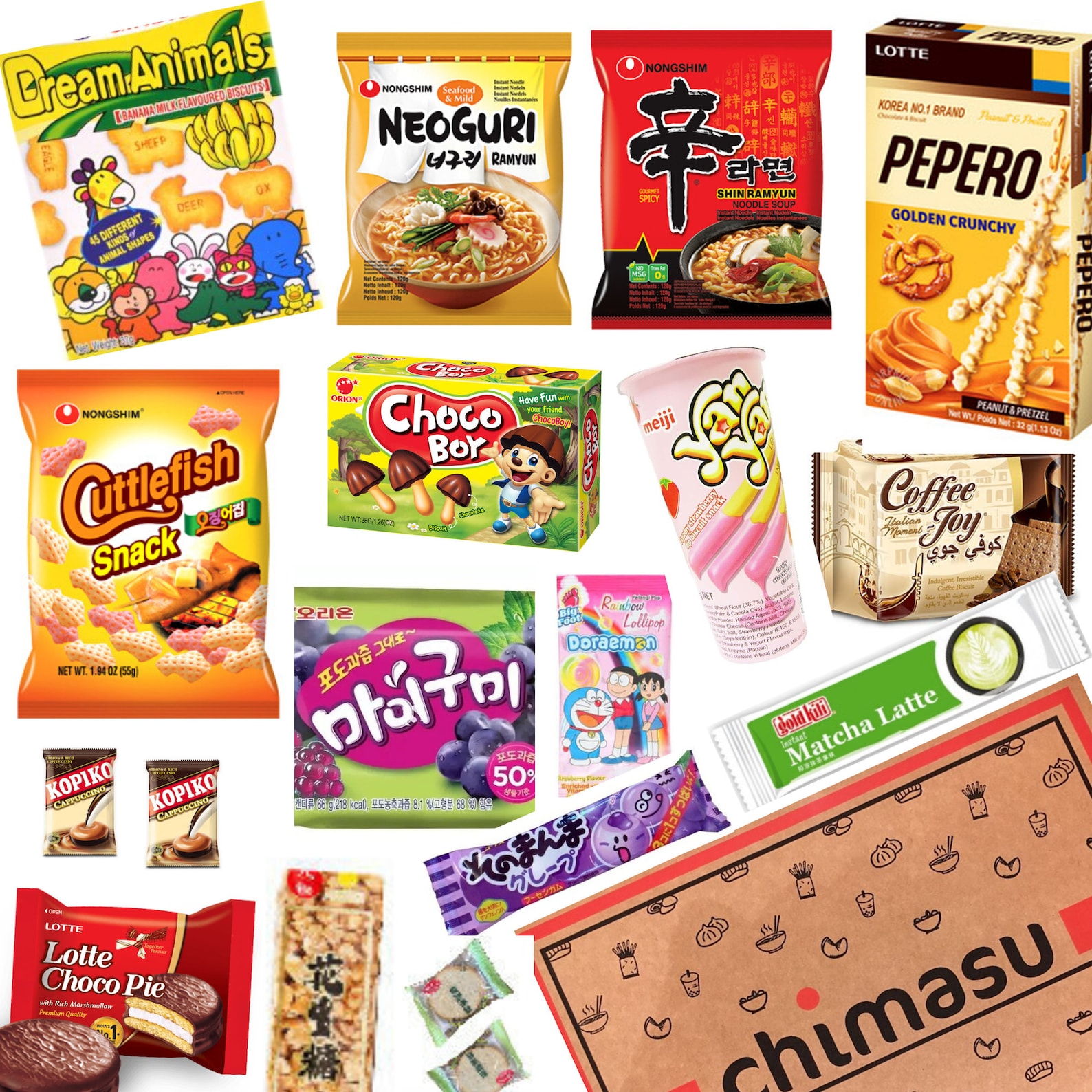 Asian [savoury] Snack Box Hamper by Chimasu - Includes Japanese, Korean ...