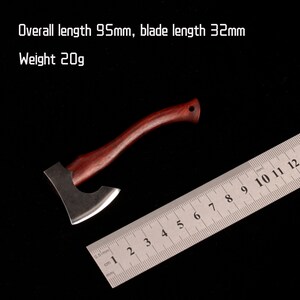 1:6 Scale Miniature Viking Axe, Mini Real Steel Tomahawk, Mini Pirate ...