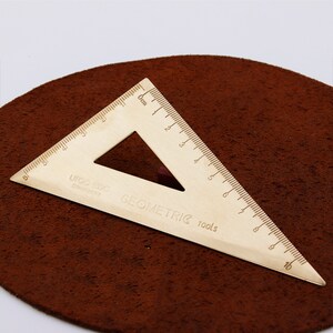 Brass Measuring Tools, Geometric Tools, Ruler Stationery - Etsy
