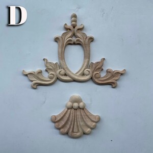 Door Trim Door Cover Wood Carved Applique, Decorative Wood Appliques ...