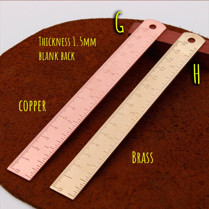 Brass Measuring Tools Geometric Tools Ruler Stationery - Etsy