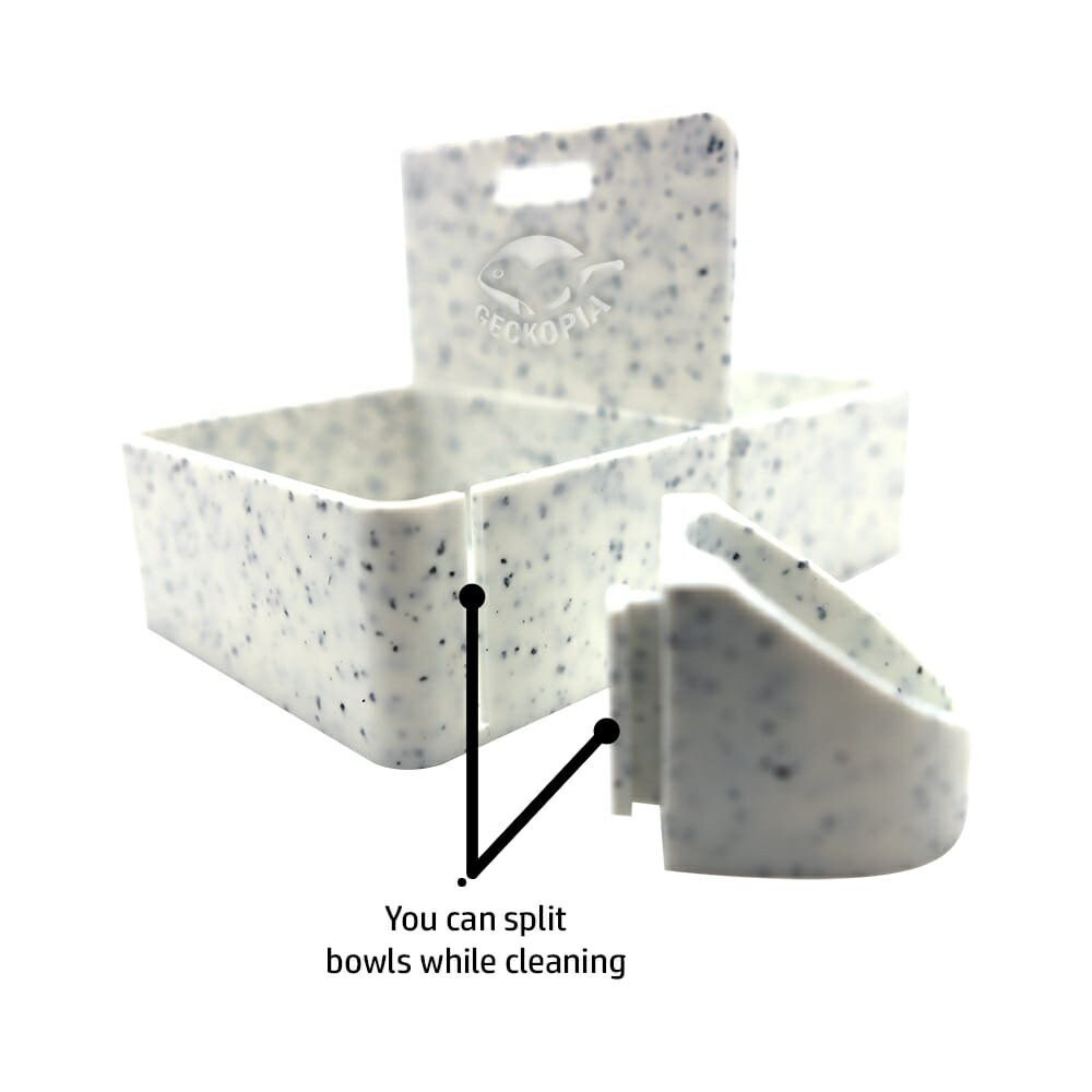 3.0 Geckopia Triple Dish Leopard Gecko Dish Reptile Dish - Etsy UK