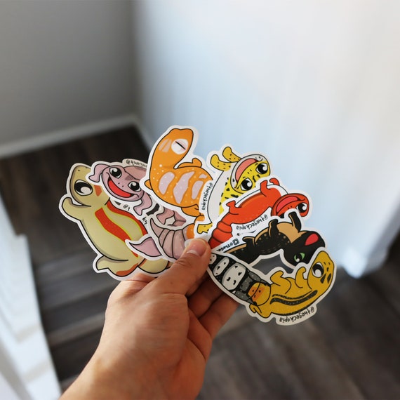 Leopard Gecko Morph Stickers 7 Stickers Decal geckopia - Etsy