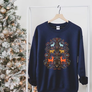 Cottagecore Sweater Scandinavian Cottage Core Sweatshirt Hygge Folkart ...