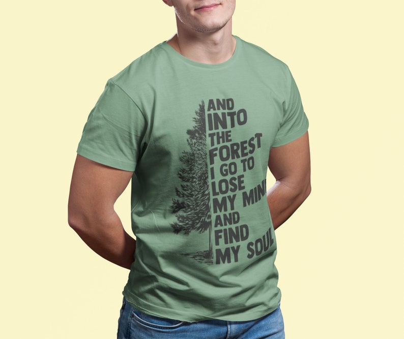 Forest Shirt Nature T Shirt Camping Hiking Shirt Gift for | Etsy