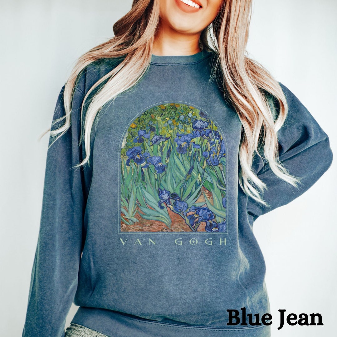 Van Gogh Sweatshirt Vincent Van Gogh Comfort Colors Crewneck Sweatshirt ...