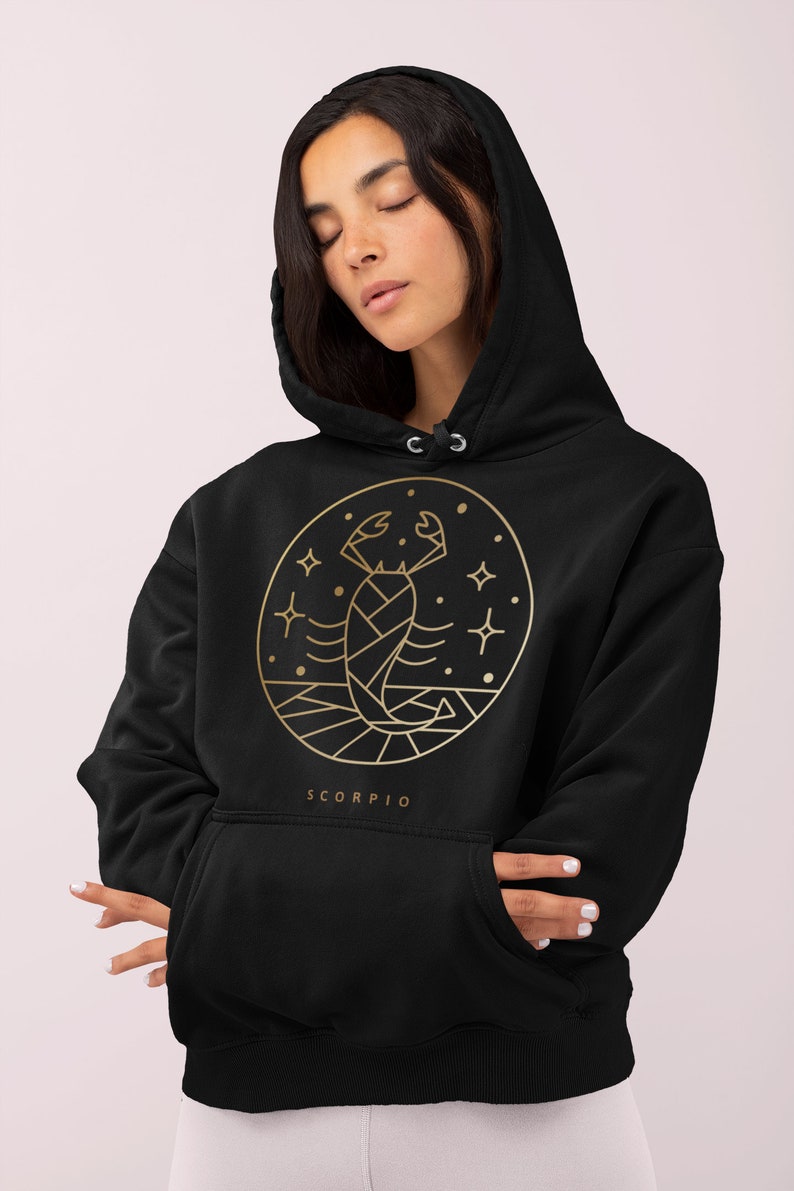 Scorpio Hoodie, Horoscope Sign Hoodie,scorpio Zodiac Hoodie,scorpio ...
