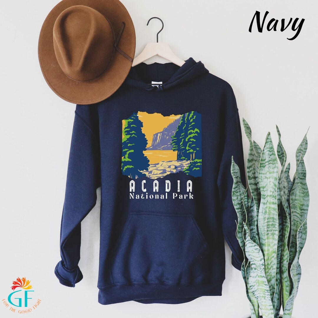 Acadia Hoodie National Park Hoodie Camper Traveler Wanderlust ...